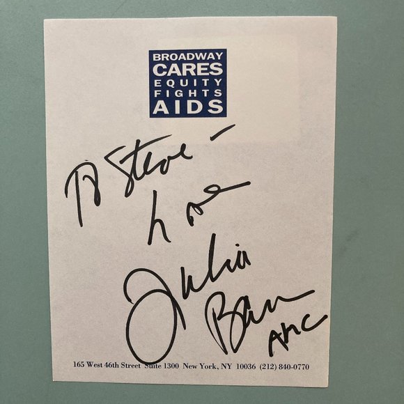 BCEFA Paper | Other | Julia Barr Signed Inscribed Bcefa Paper 4 2 X 5 ...